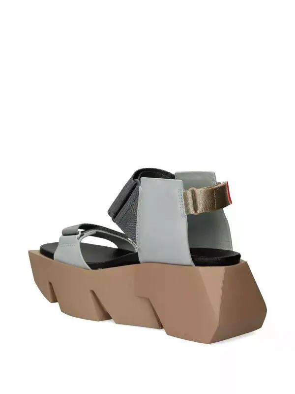 United Nude Touch-strap Platform Sandals - Grey