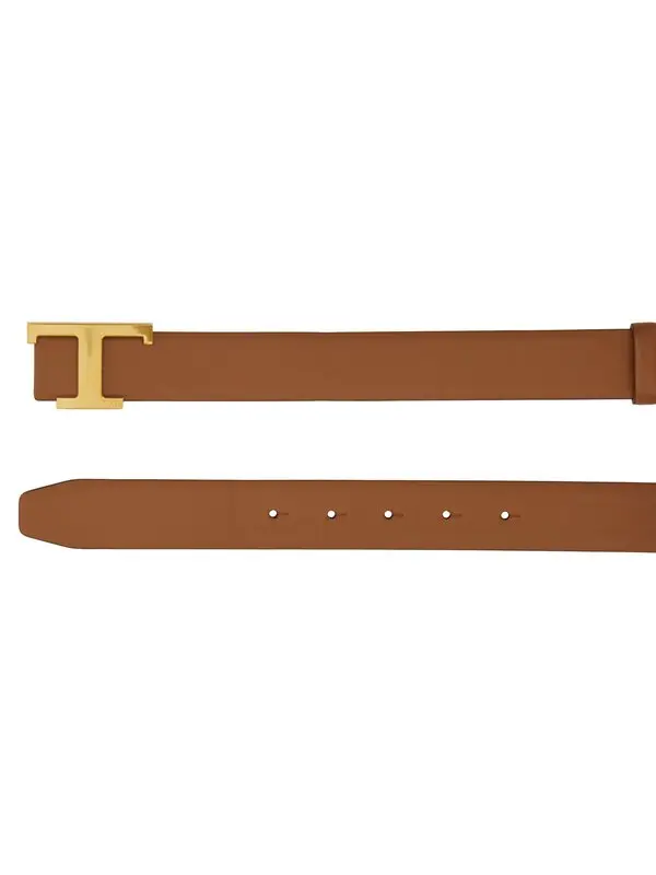 TOD'S T Timeless Reversible Belt - Brown