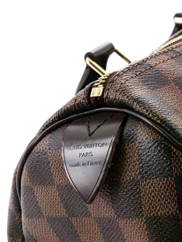 LOUIS VUITTON Speedy Handbag Damier 25 Satchel - Brown