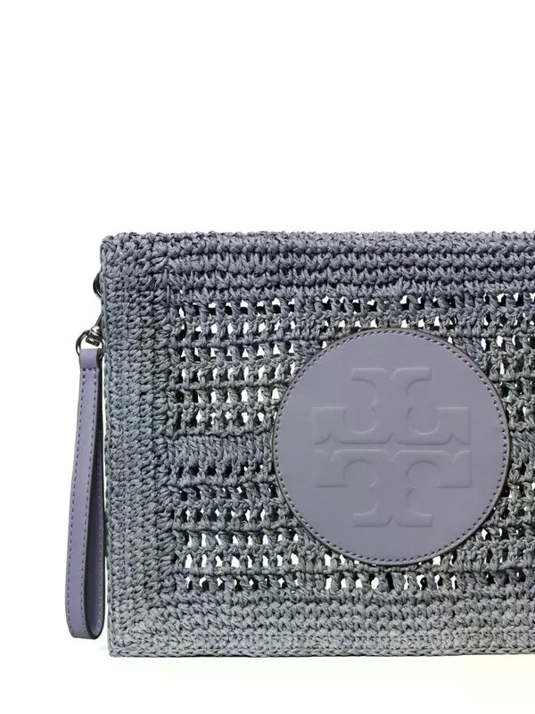 Tory Burch Ella Hand-crocheted Pouch - Grey