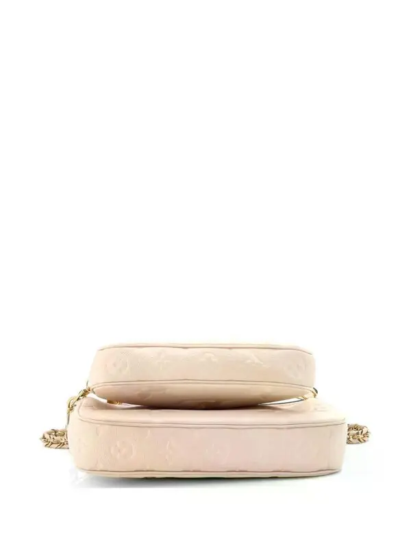 LOUIS VUITTON Multi Pochette Accessoires Monogram Empreinte Giant Crossbody Bag - Neutrals