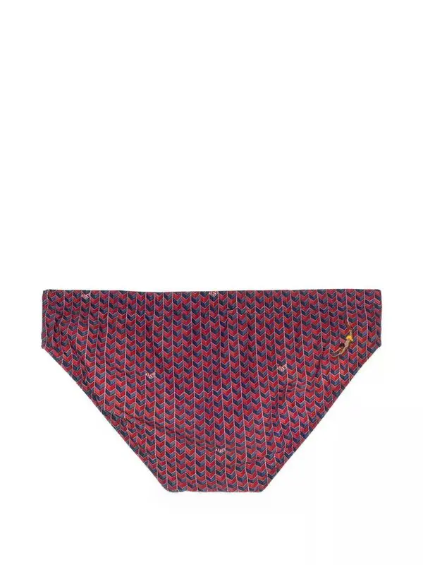 MOSSO SUN WEAR Geometric-print Swim Trunks