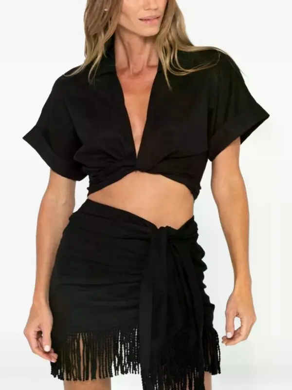 JBQ Twist-detail Cropped Top