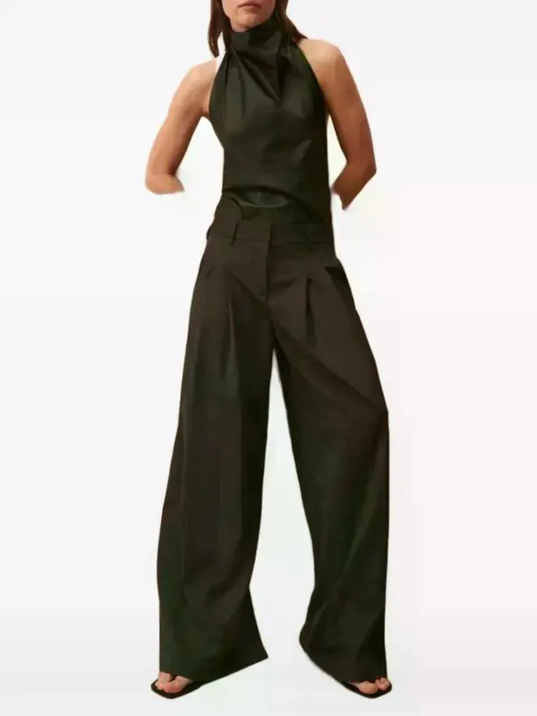 TWP High-neck Backless Top