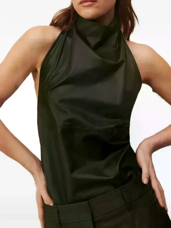 TWP High-neck Backless Top