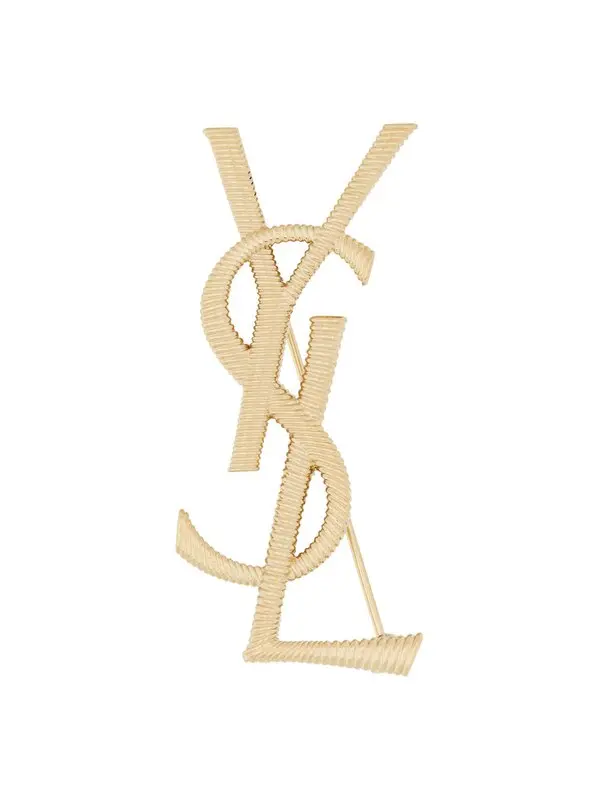 Saint Laurent Cassandre Brooch - Gold