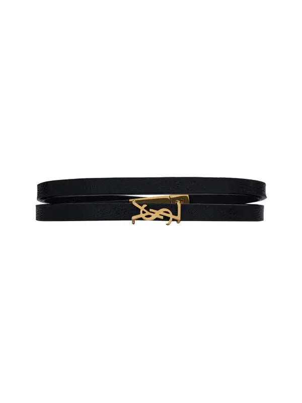 Saint Laurent Cassandre Bracelet - Black