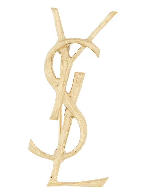 Saint Laurent Cassandre Brooch - Gold