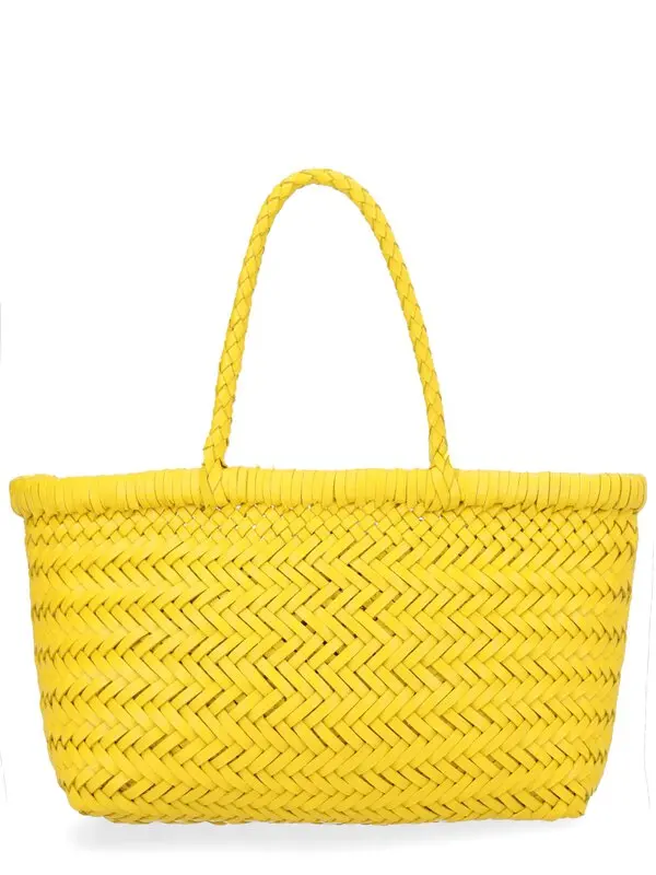 Dragon Diffusion Mini Flat Gora Handbag - Yellow