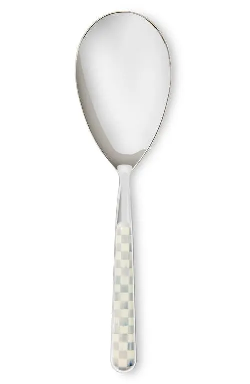 MACKENZIE-CHILDS Check Bistro Serving Spoon - Sterling
