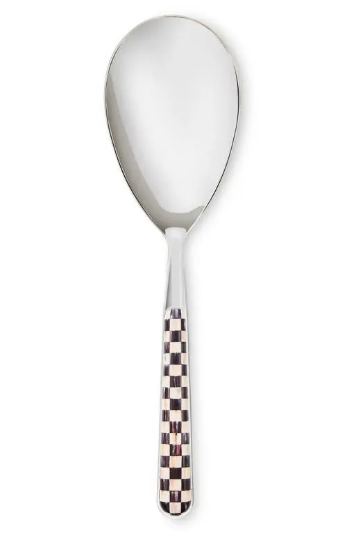 MACKENZIE-CHILDS Courtly Check Bistro Serving Spoon - Black