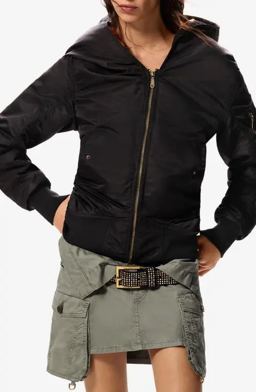 Desigual Hooded Zip-up Jacket