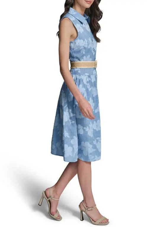 Karl Lagerfeld Paris Flora Sleeveless Midi Dress