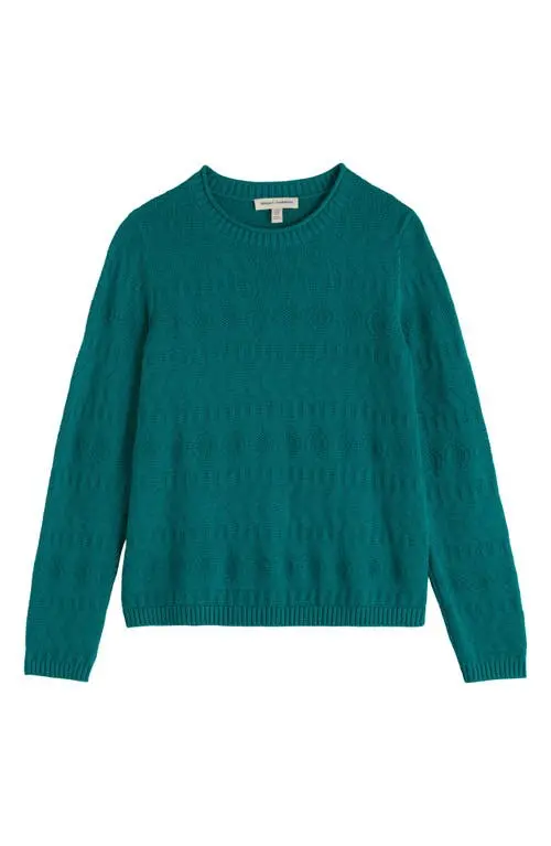 SEASALT CORNWALL Kinter Organic Cotton Crewneck Sweater - Knit Melange Deep Dive