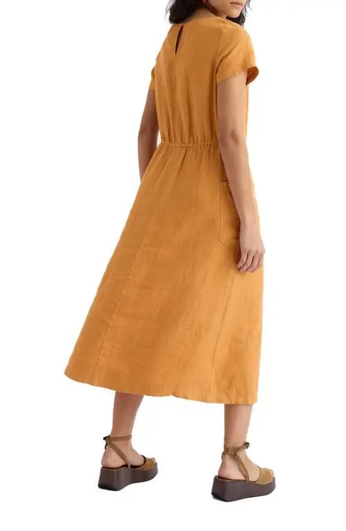 SEASALT CORNWALL Haneth Linen Midi Dress - Mango