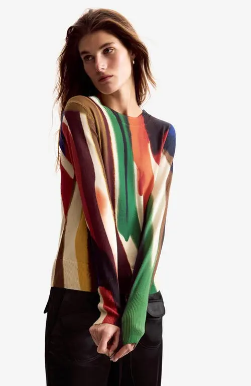 Desigual Abstract Print Sweater