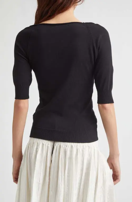 Paloma Wool Cain Crystal Tassel Cotton Sweater
