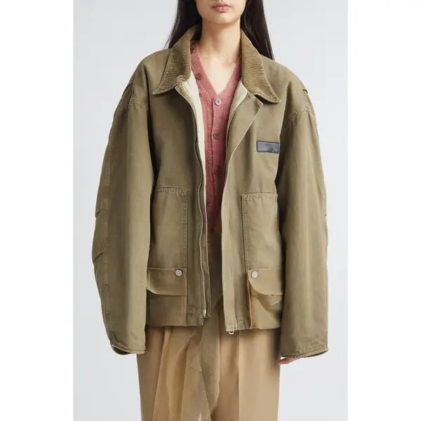 MAGLIANO Cantiere Cotton Canvas Jacket - Khaki