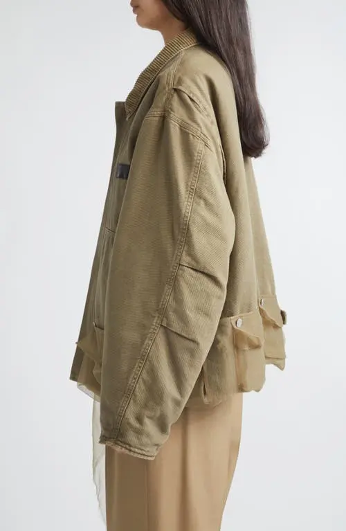 MAGLIANO Cantiere Cotton Canvas Jacket - Khaki