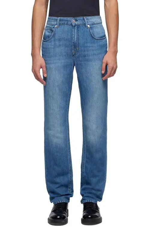 7 For All Mankind The Straight Cotton & Linen Jeans - Cloudbreak
