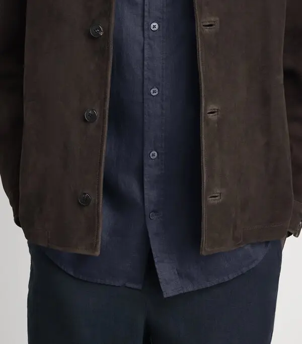 Vince Linen Patch Pocket Shirt