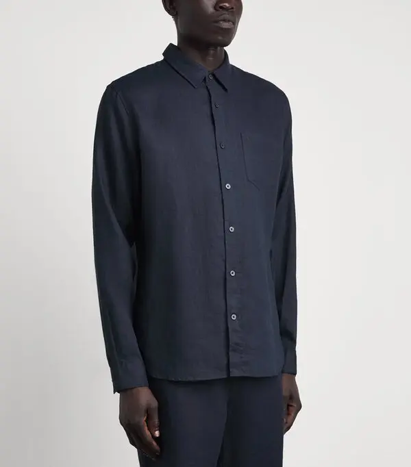 Vince Linen Patch Pocket Shirt