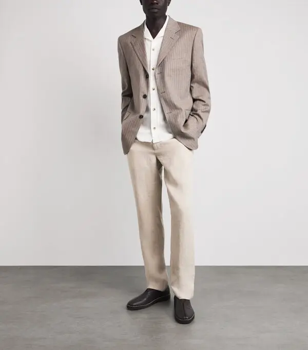 Vince Linen Drawstring Trousers