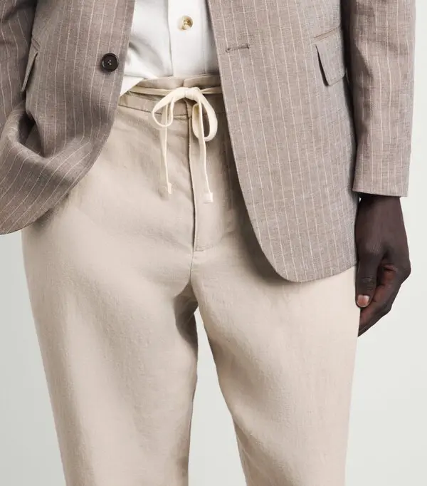 Vince Linen Drawstring Trousers