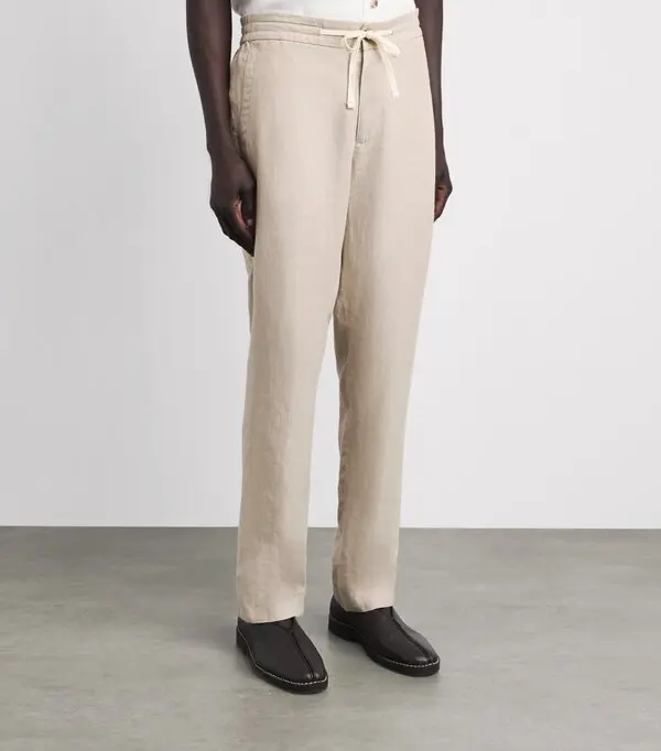Vince Linen Drawstring Trousers