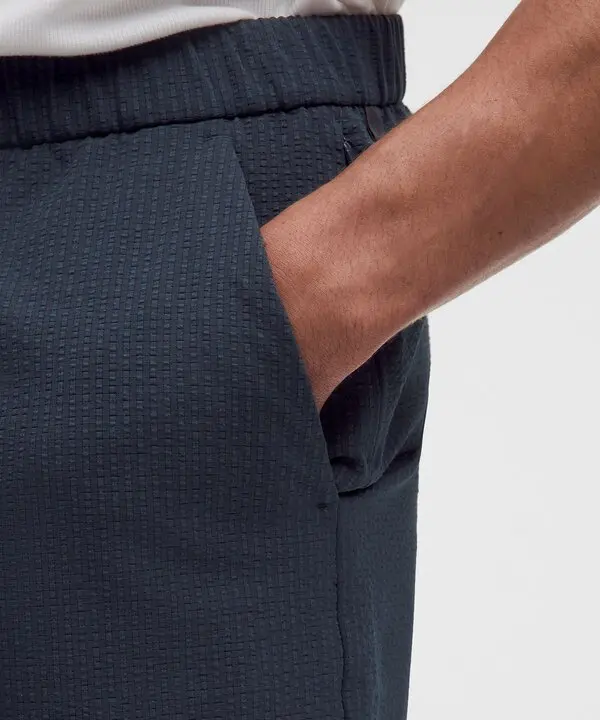 Lululemon Abc Textured Wovenair Pull-on Short 7 - True Navy