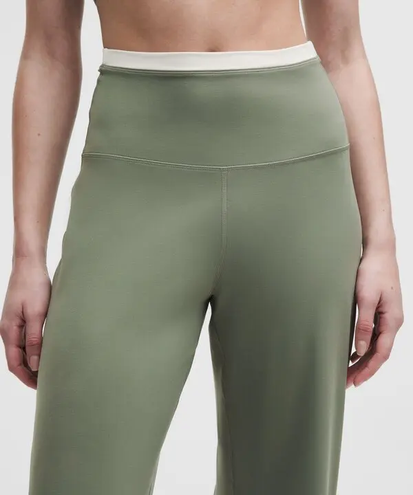 Lululemon Align™ Super-high-rise Side-slit Pant - Willow Leaf/light Ivory