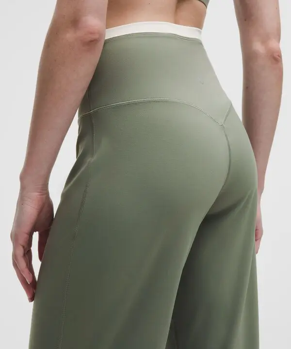 Lululemon Align™ Super-high-rise Side-slit Pant - Willow Leaf/light Ivory