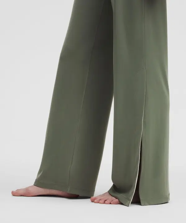 Lululemon Align™ Super-high-rise Side-slit Pant - Willow Leaf/light Ivory