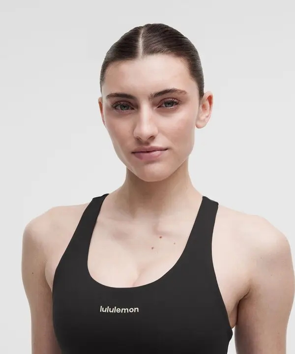 Lululemon Fast And Free Drop-in Pocket Tank Top - Black/light Ivory