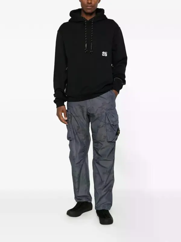 Stone Island Camouflage-print Ripstop Cargo Pants - Blue