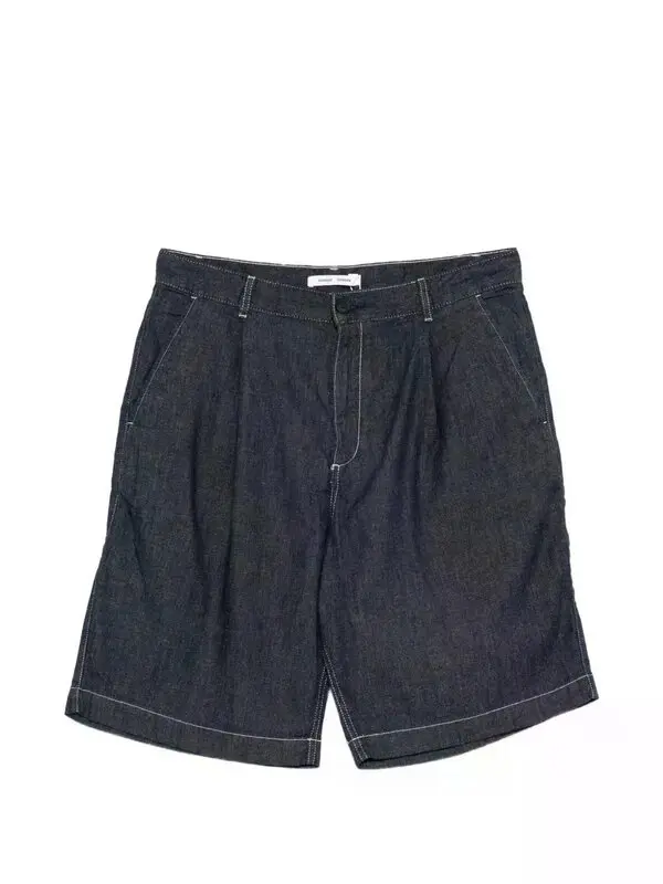 SAMSOE SAMSOE Samandla Pleated Contrast-stitch Shorts