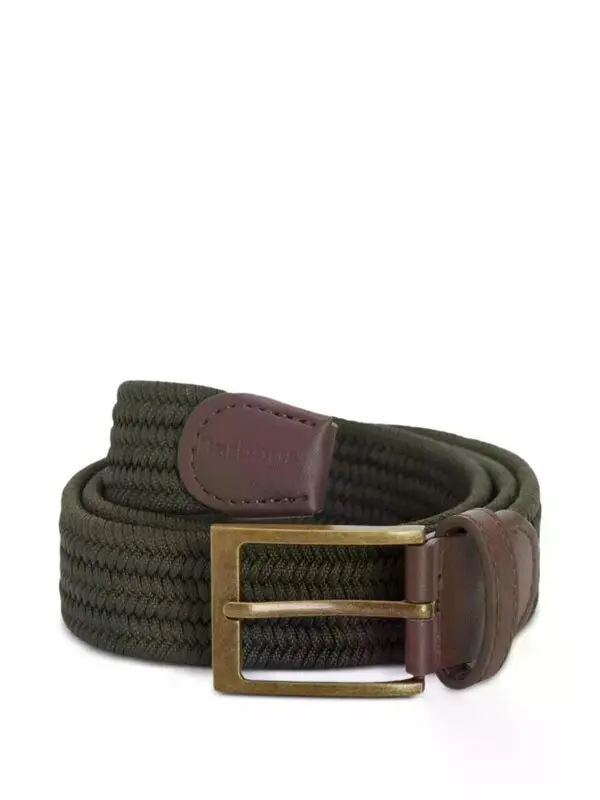 Barbour Braided Belt - Green