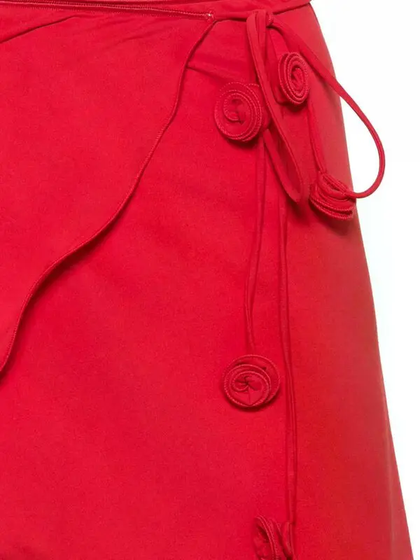 LA REVECHE Floral-appliqué Pareo