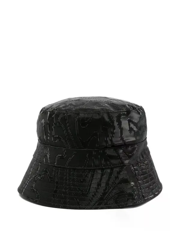 Rains Patterned Bucket Hat - Black