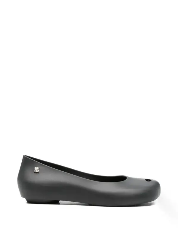 Melissa Cut-out Ballet Flats - Black