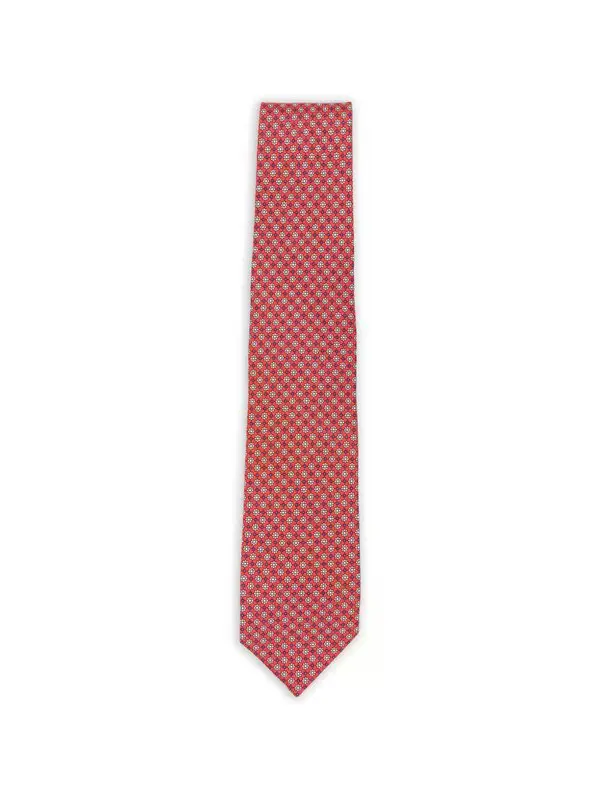 BARBA NAPOLI Floral-pattern Neck Tie - Red