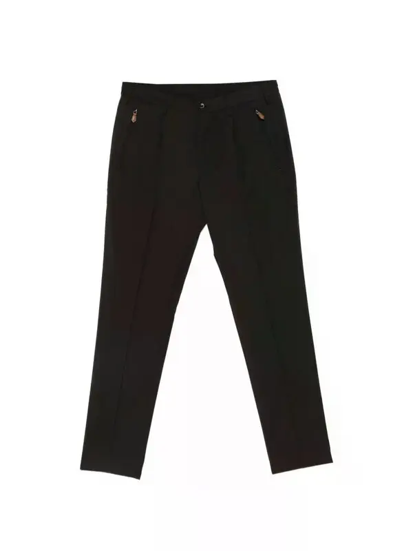 PT TORINO Pressed-crease Elasticated-waistband Trousers