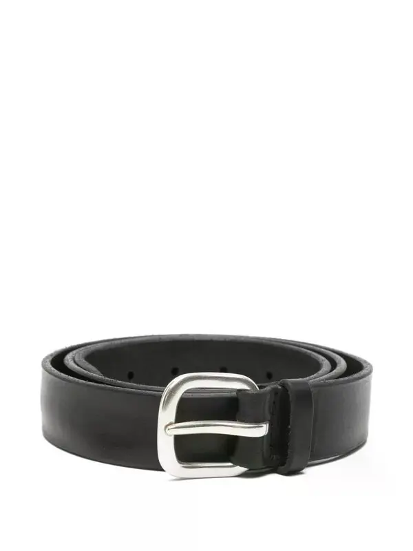 ORTIGNI Buckle-fastening Leather Belt - Black