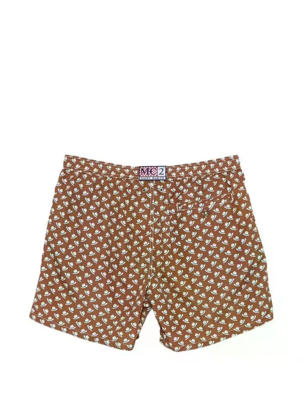 MC2 SAINT BARTH Hat-print Swim Shorts