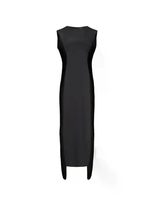 FFORME Bianca Fringe-detail Asymmetric Dress - Black