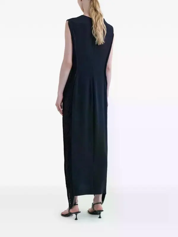 FFORME Bianca Fringe-detail Asymmetric Dress - Black