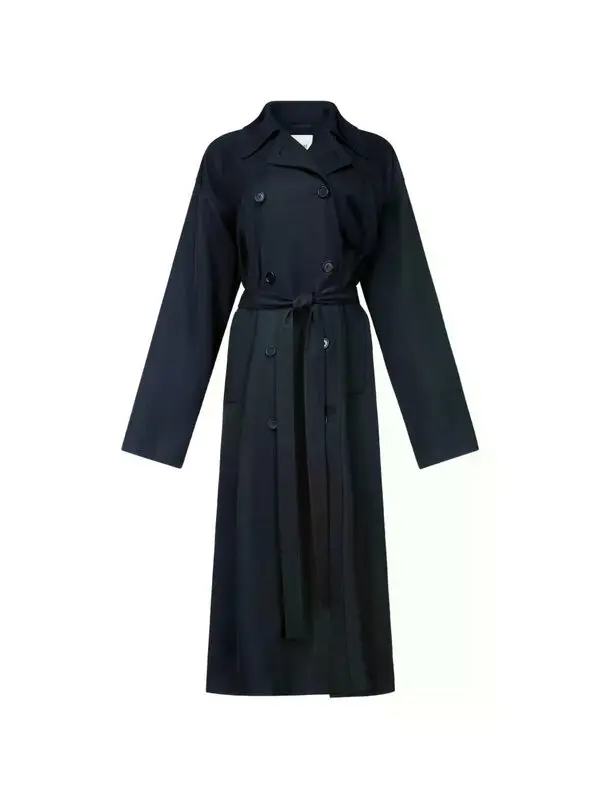 FFORME Leonie Double-breasted Trench Coat - Black