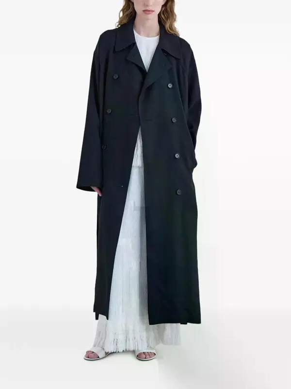 FFORME Leonie Double-breasted Trench Coat - Black