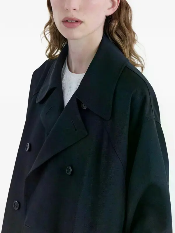 FFORME Leonie Double-breasted Trench Coat - Black