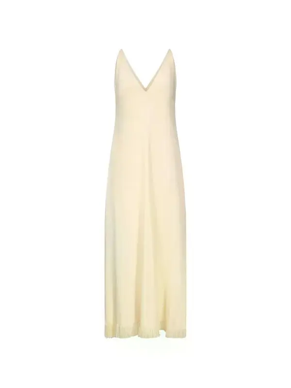 FFORME Heloise Fringed Maxi Dress - Neutrals